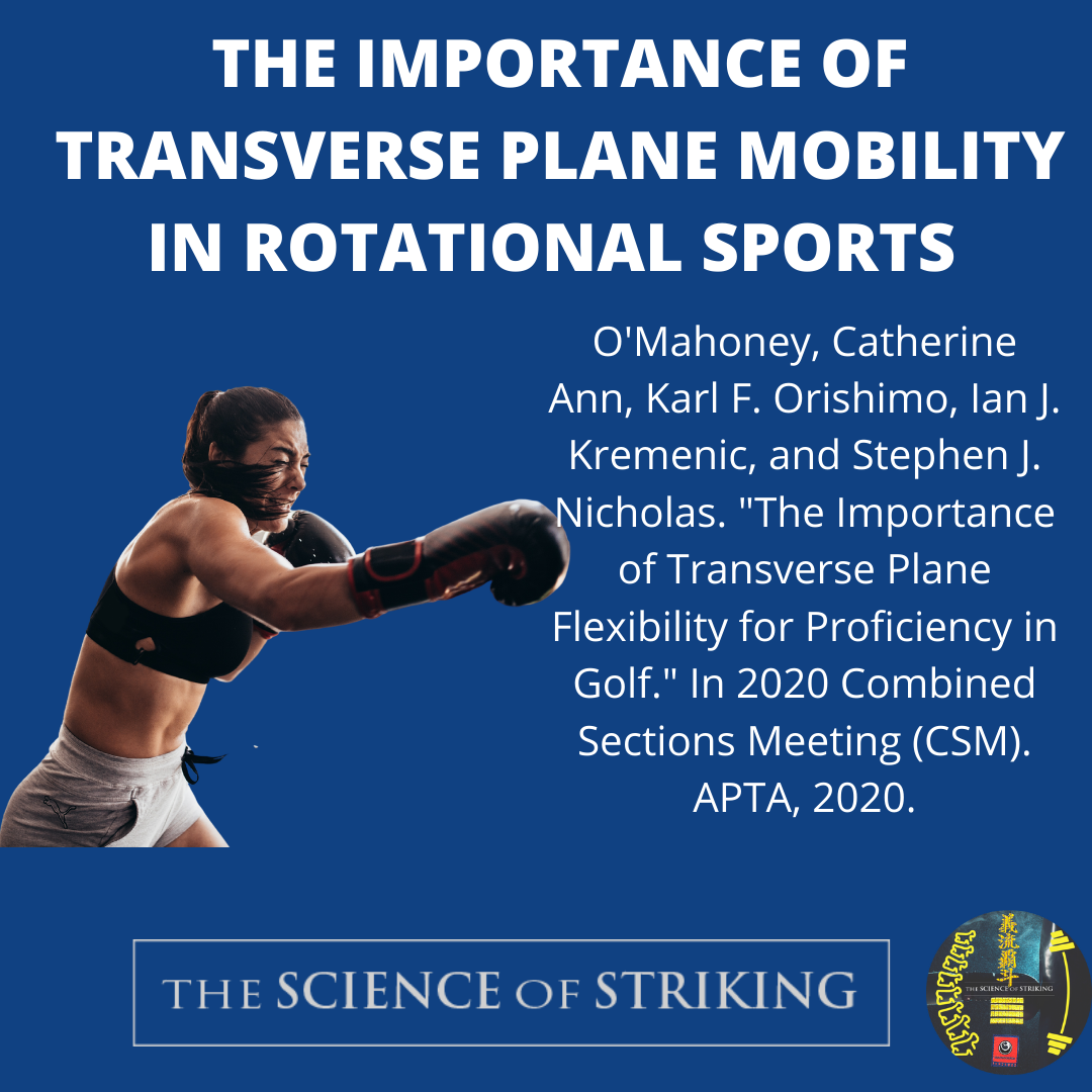 THE IMPORTANCE OF TRANSVERSE PLANE MOBILITY IN ROTATIONAL SPORTS - The ...